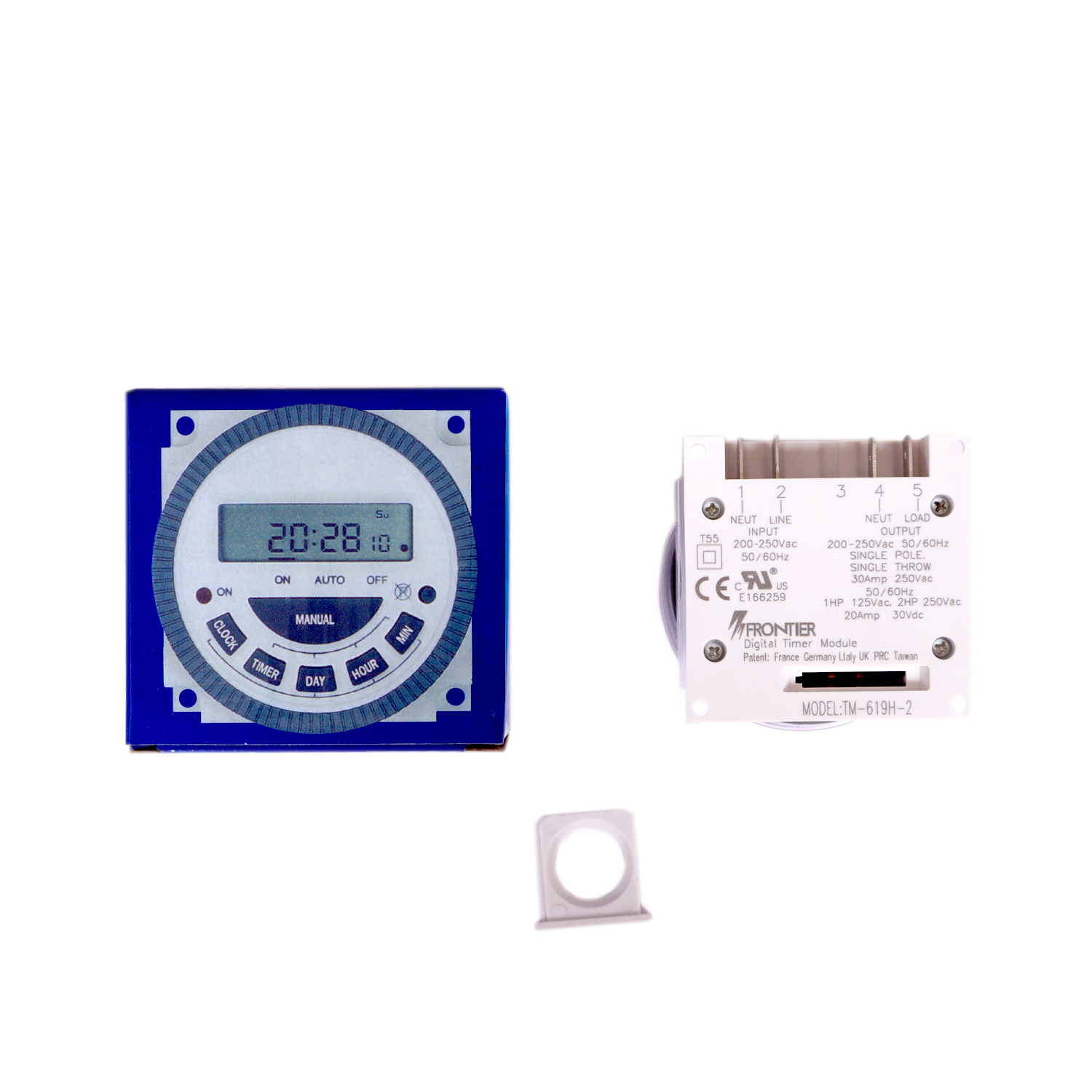Frontier Digital Timer with programmable Controller, TM619 with 4 PIN